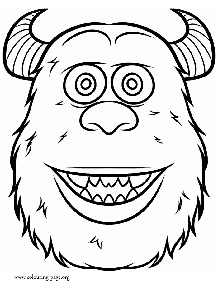 Monsters University James P Sullivan Coloring Page
